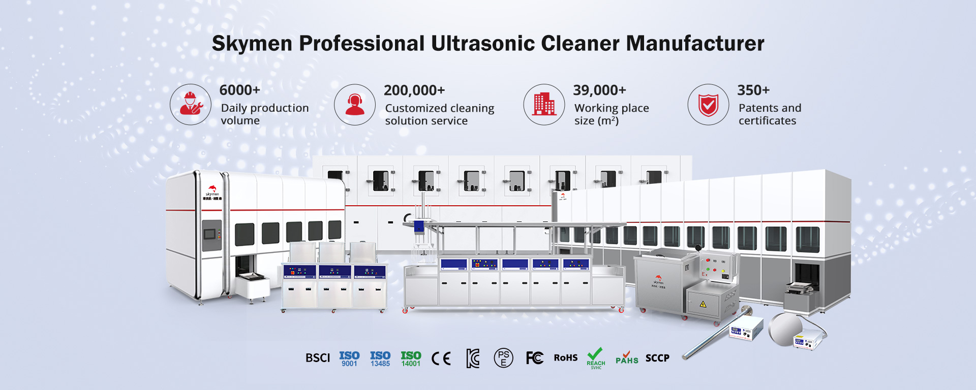 Ultrasonic Cleaning Equipment Manufacturer | Skymen